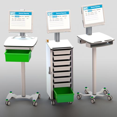 Computer On Wheels For Nursing